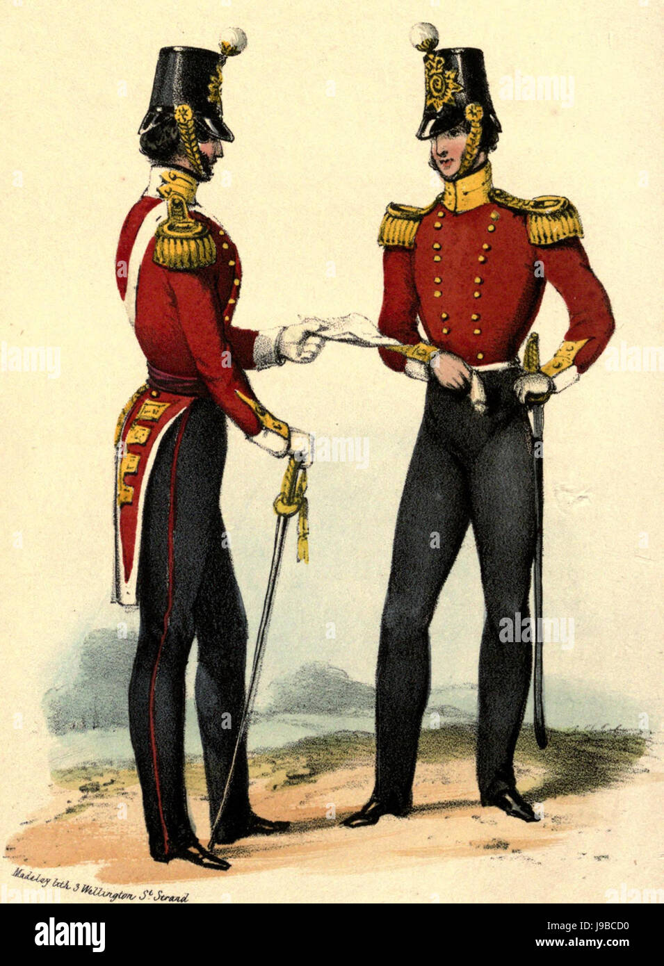 17th Foot uniform Stock Photo - Alamy