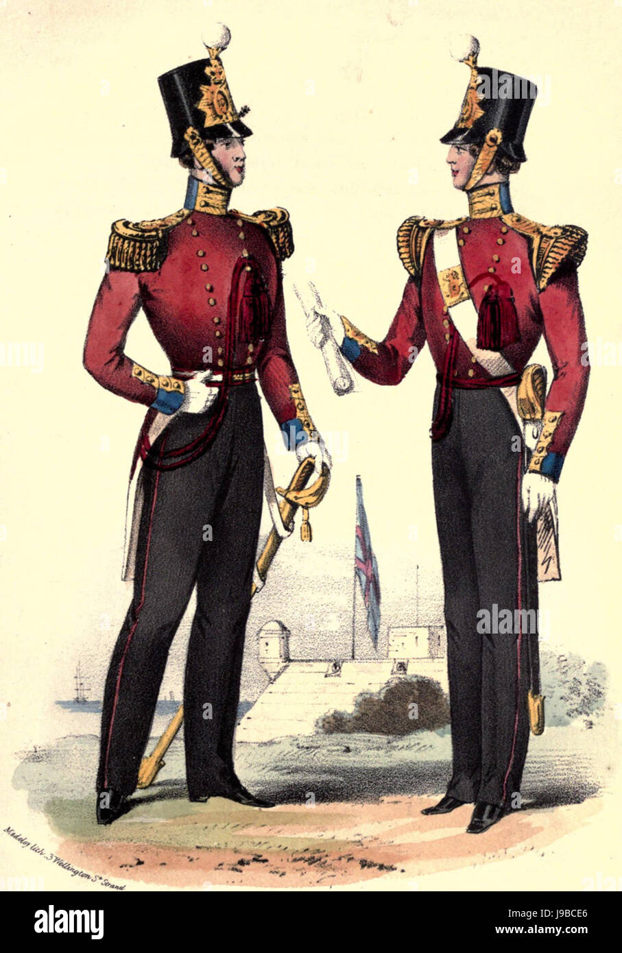 87th Foot uniform, 1853 Stock Photo - Alamy