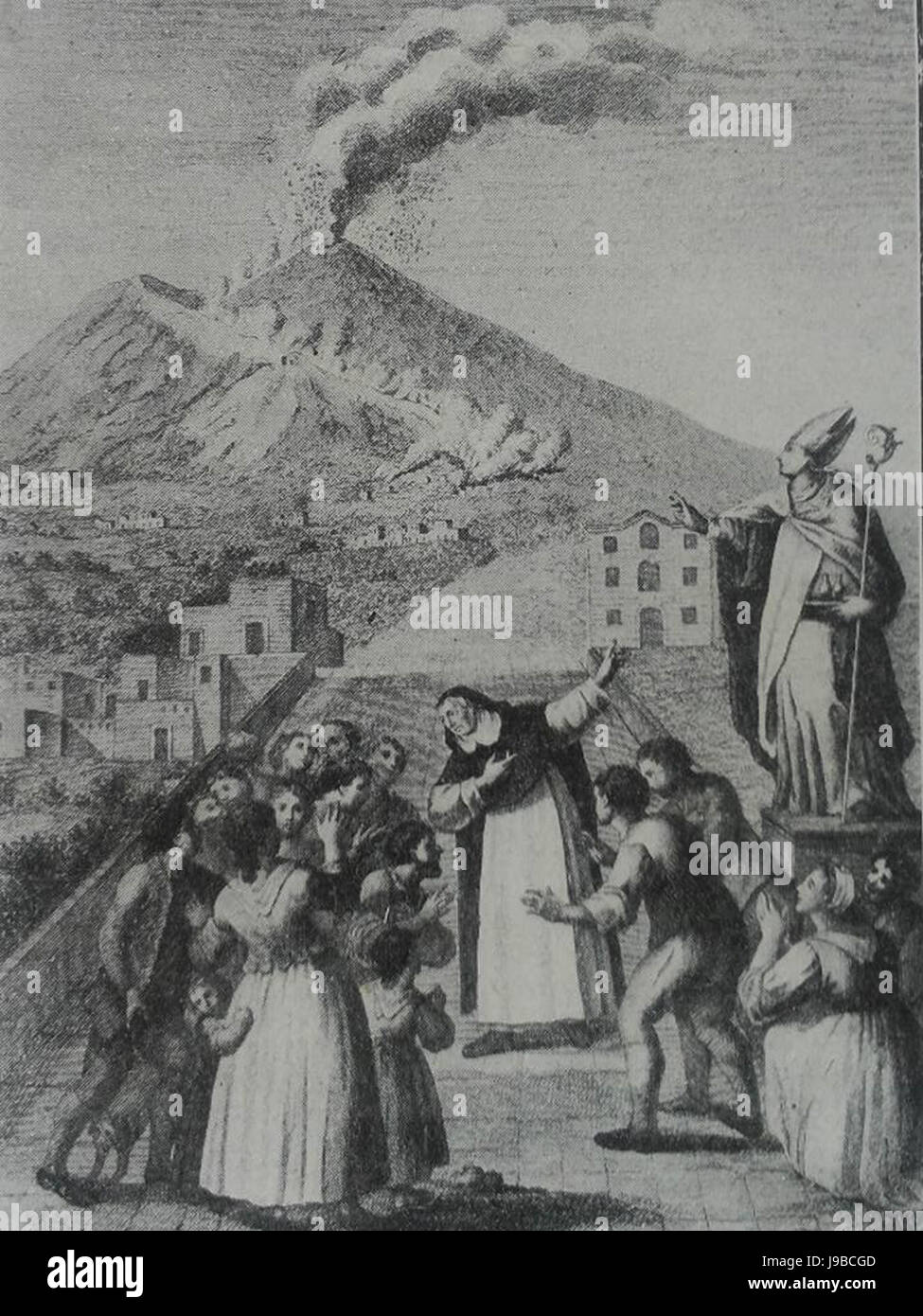 Vesuvius eruption 1767 Stock Photo - Alamy