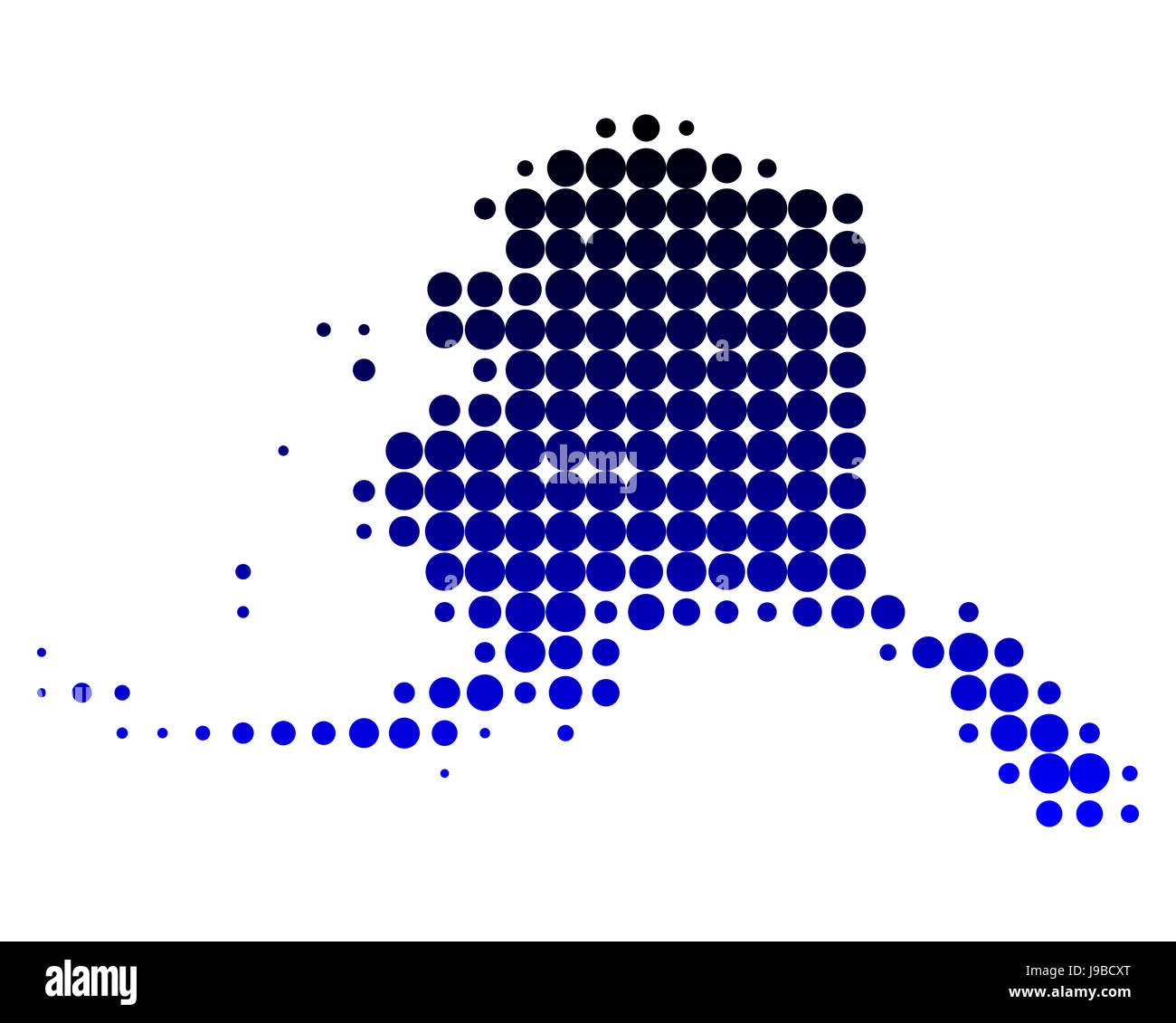 Map of alaska hi-res stock photography and images - Alamy
