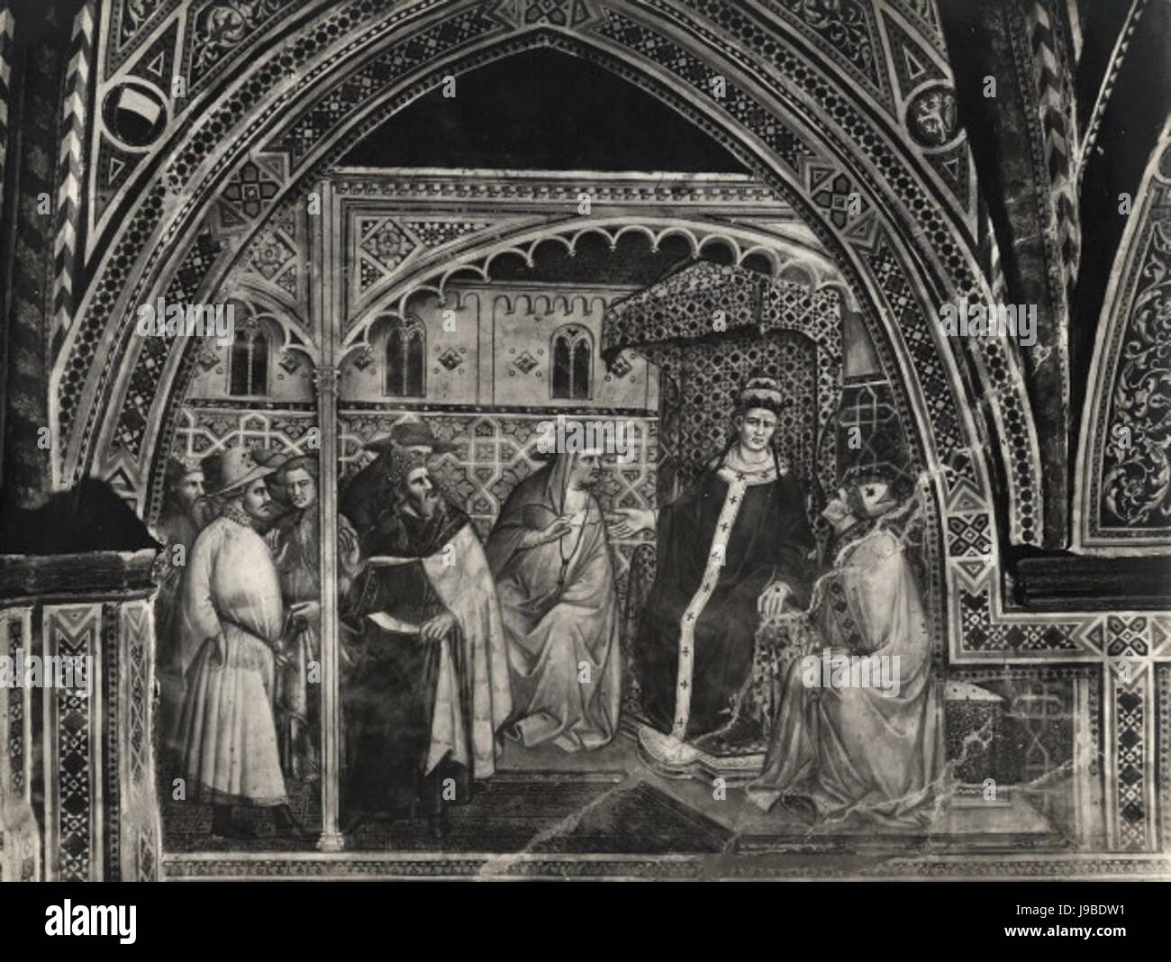 Spinello Dispute between Alexander III and Frederick II Stock Photo - Alamy