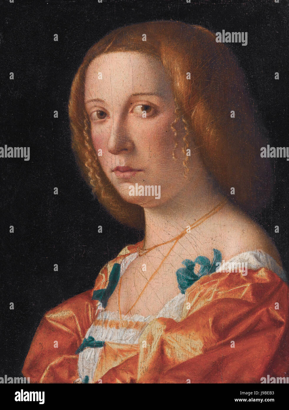 Portrait of a lady, by Giovanni Francesco Caroto Stock Photo - Alamy