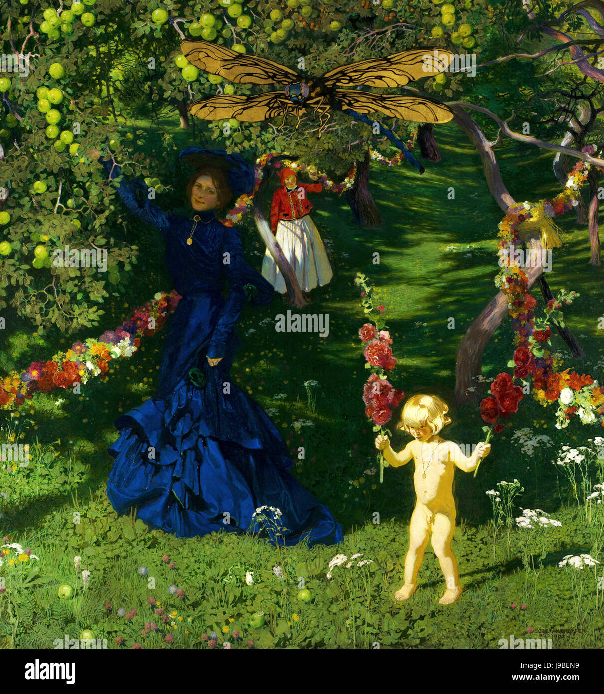 Mehoffer Strange garden Stock Photo - Alamy