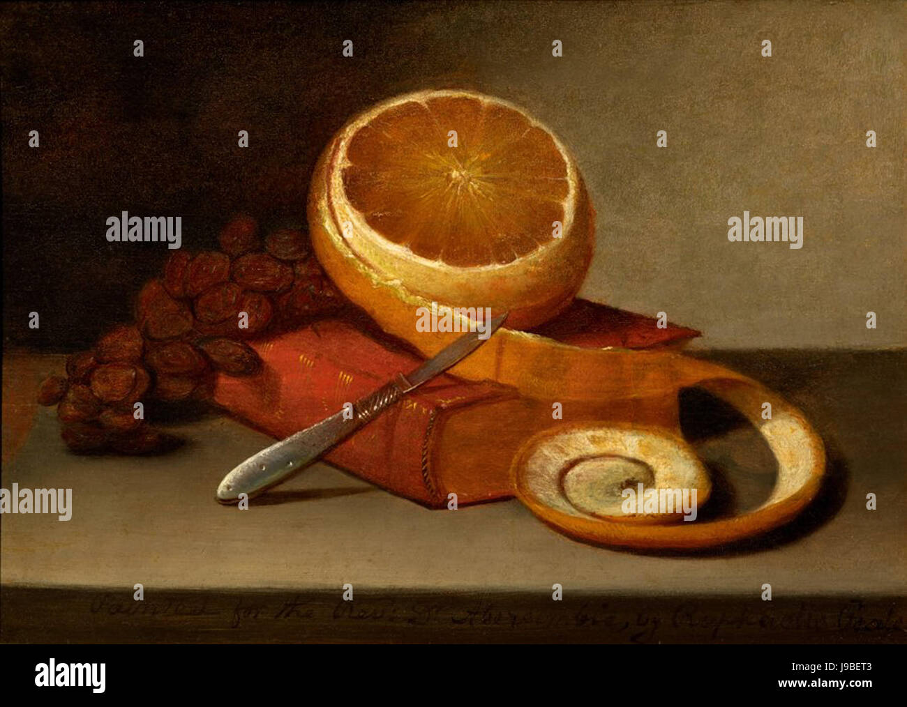 'Orange and Book' by Raphaelle Peale, c. 1817 Stock Photo - Alamy