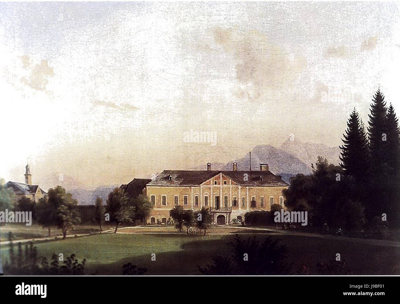 Schloss Harbach Ansicht von Markus Pernhart Stock Photo - Alamy