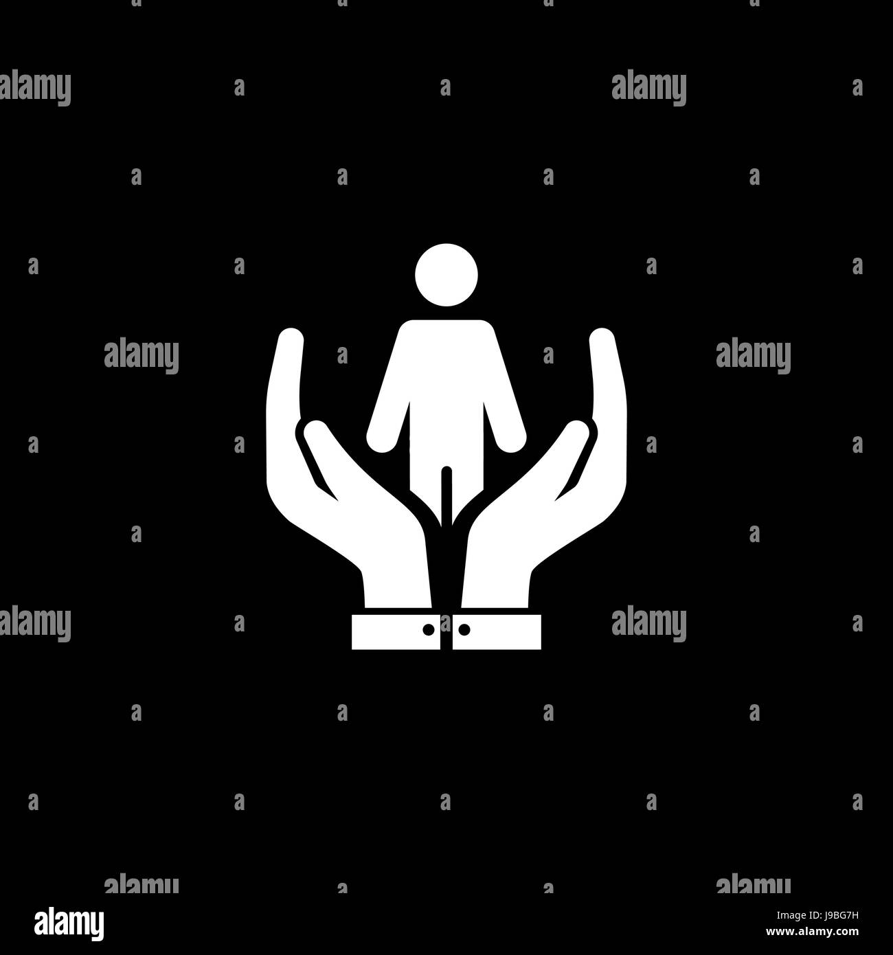 Child and care and silhouette hi-res stock photography and images - Alamy