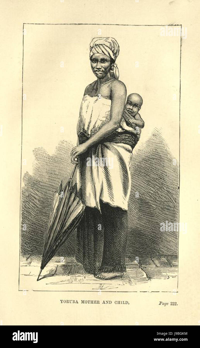 Yoruba Mother and Child Stock Photo - Alamy
