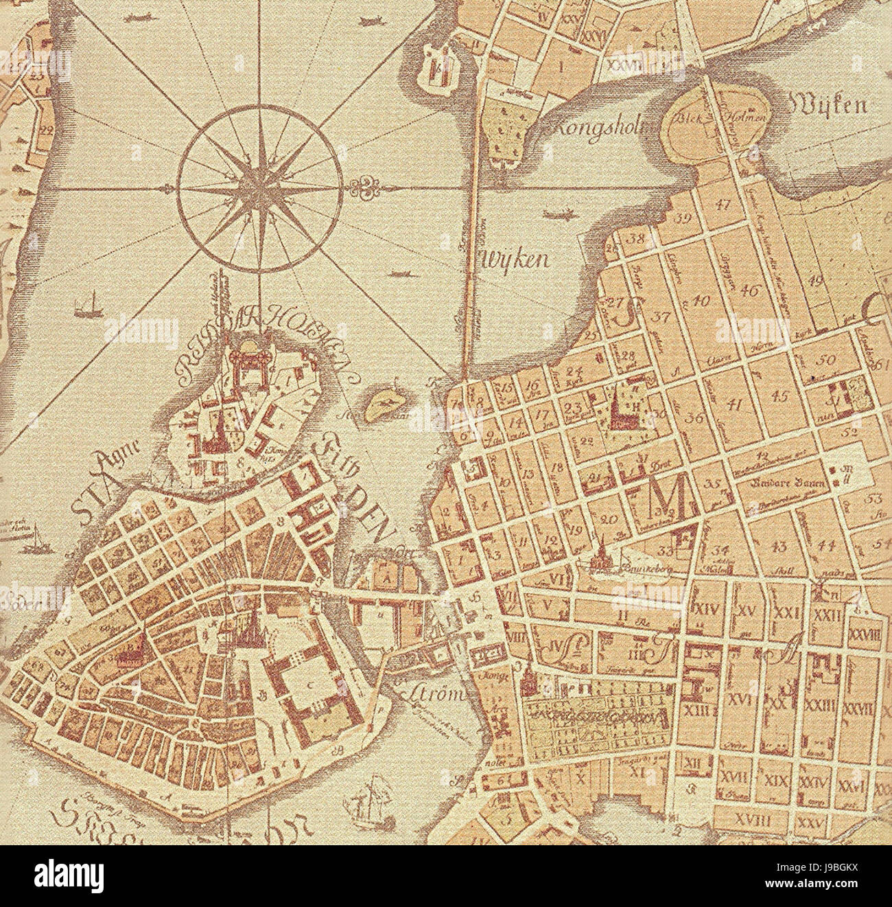 Stockholm gamla stan map hi-res stock photography and images - Alamy