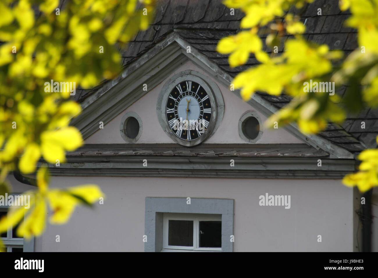 historical, clock, wall clock, chateau, castle, historical, clock ...