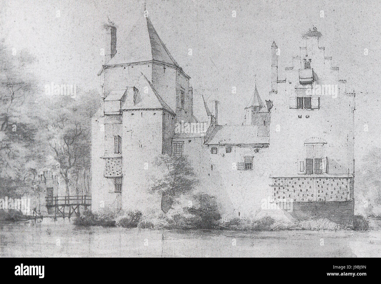 Ter Meer door Roghman circa 1646 Stock Photo - Alamy