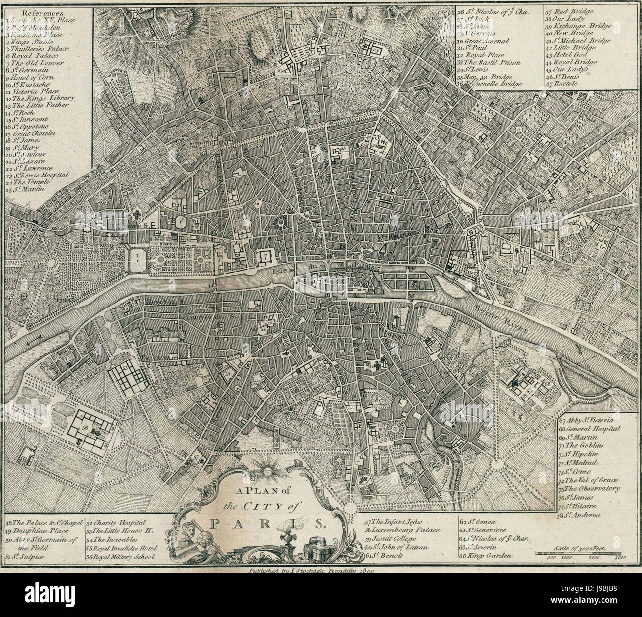 Paris map 19th century hi-res stock photography and images - Alamy