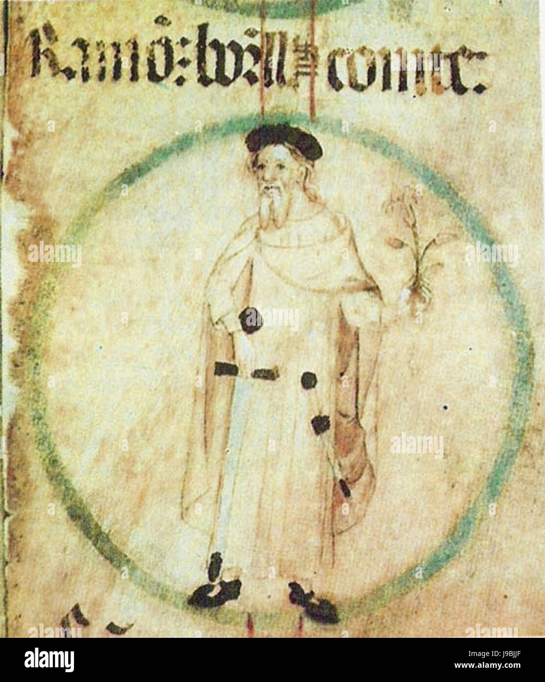 Rotlle genealogic ramon borrell I de barcelona Stock Photo - Alamy