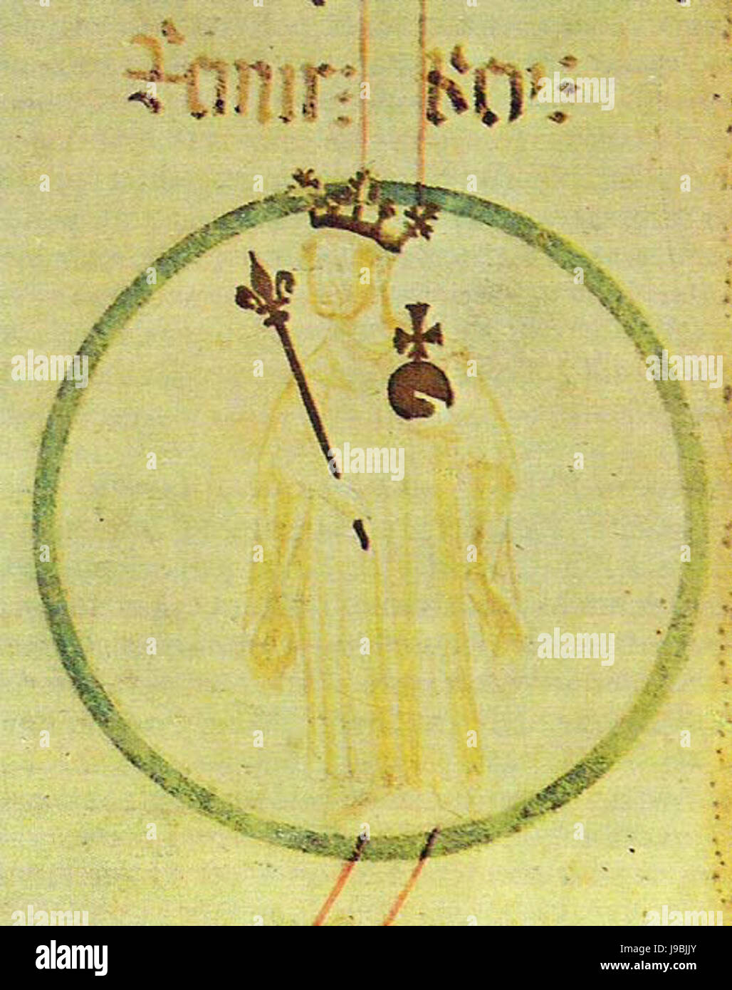 Rotlle genealogic poblet ramir II darago Stock Photo - Alamy