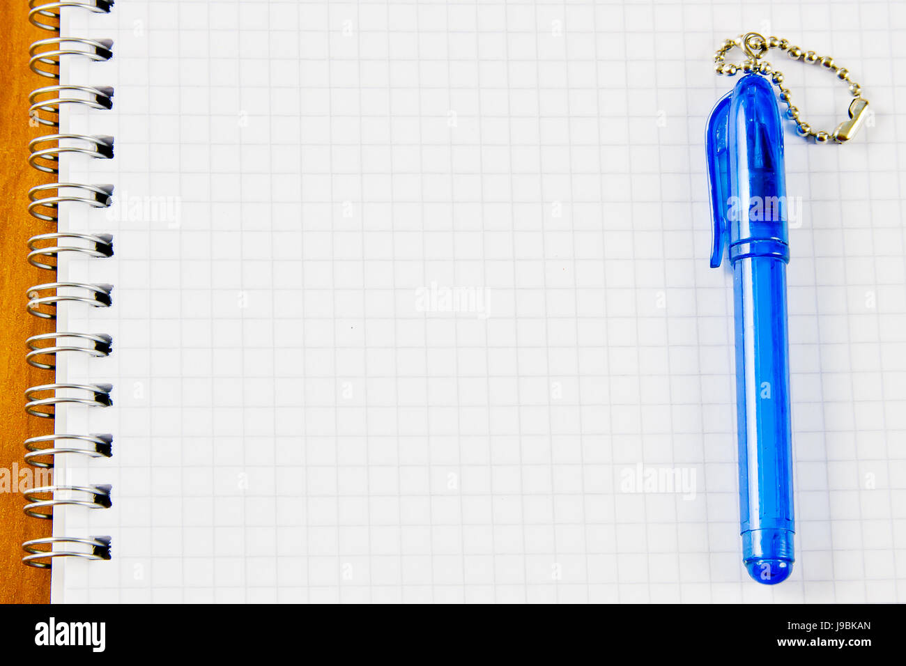 school belonging, notebook and pen Stock Photo - Alamy