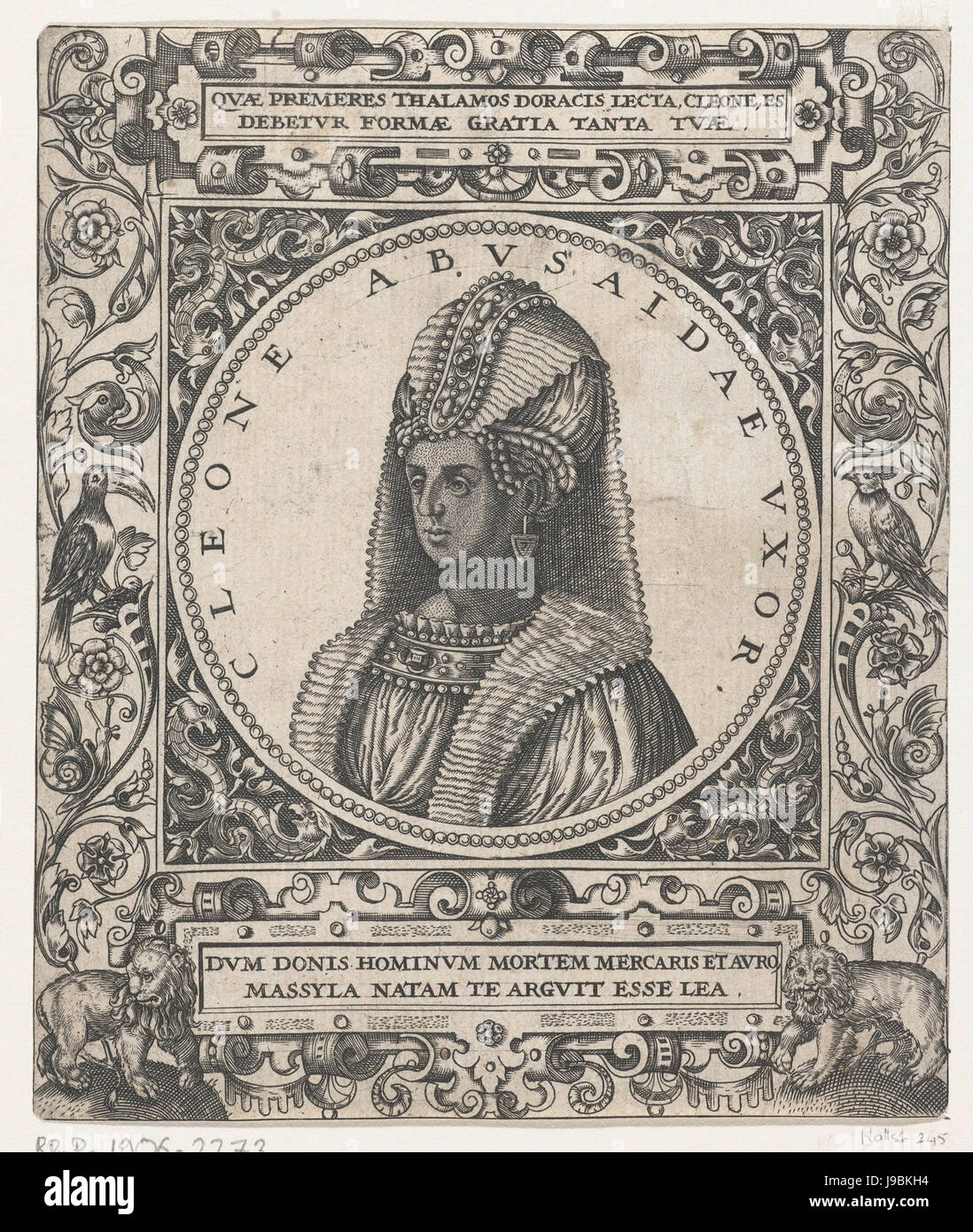 Portret van de sultane Cleone by Theodor de Bry Stock Photo - Alamy