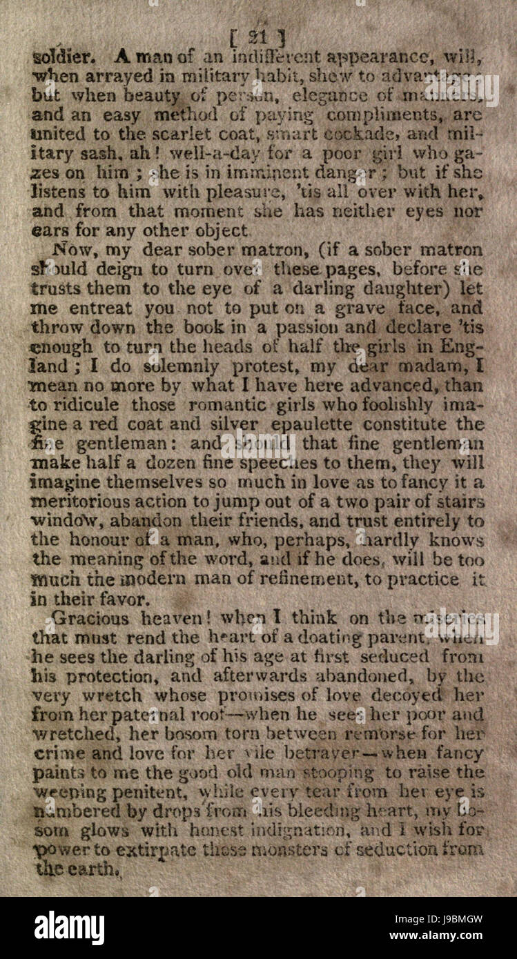 Rowson Charlotte Temple, p. 021 Stock Photo - Alamy