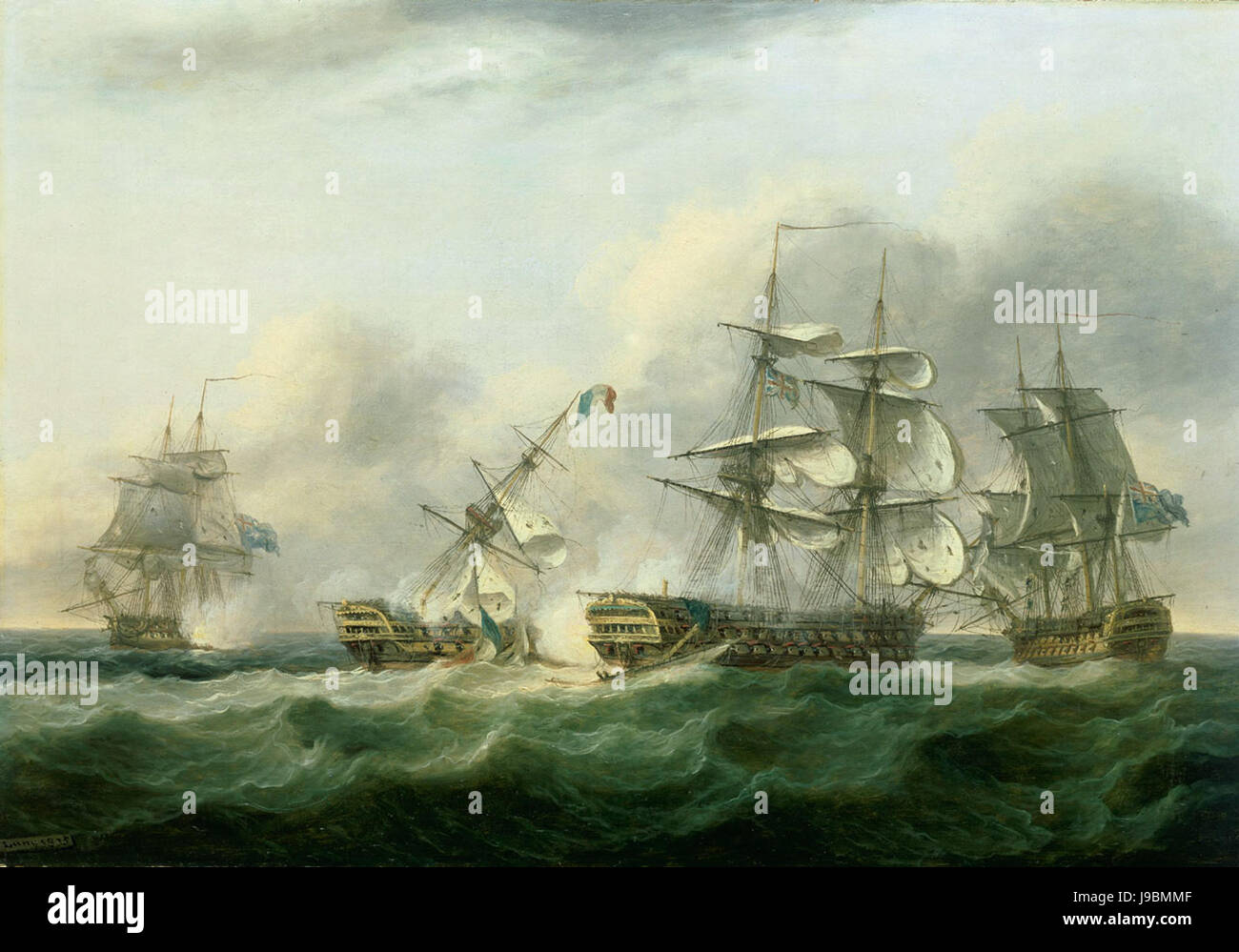 The capture of the Guillaume Tell Stock Photo - Alamy