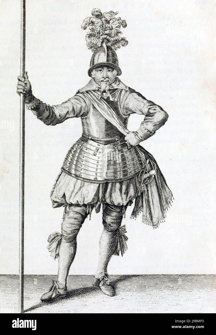 Officer of pikemen Stock Photo - Alamy