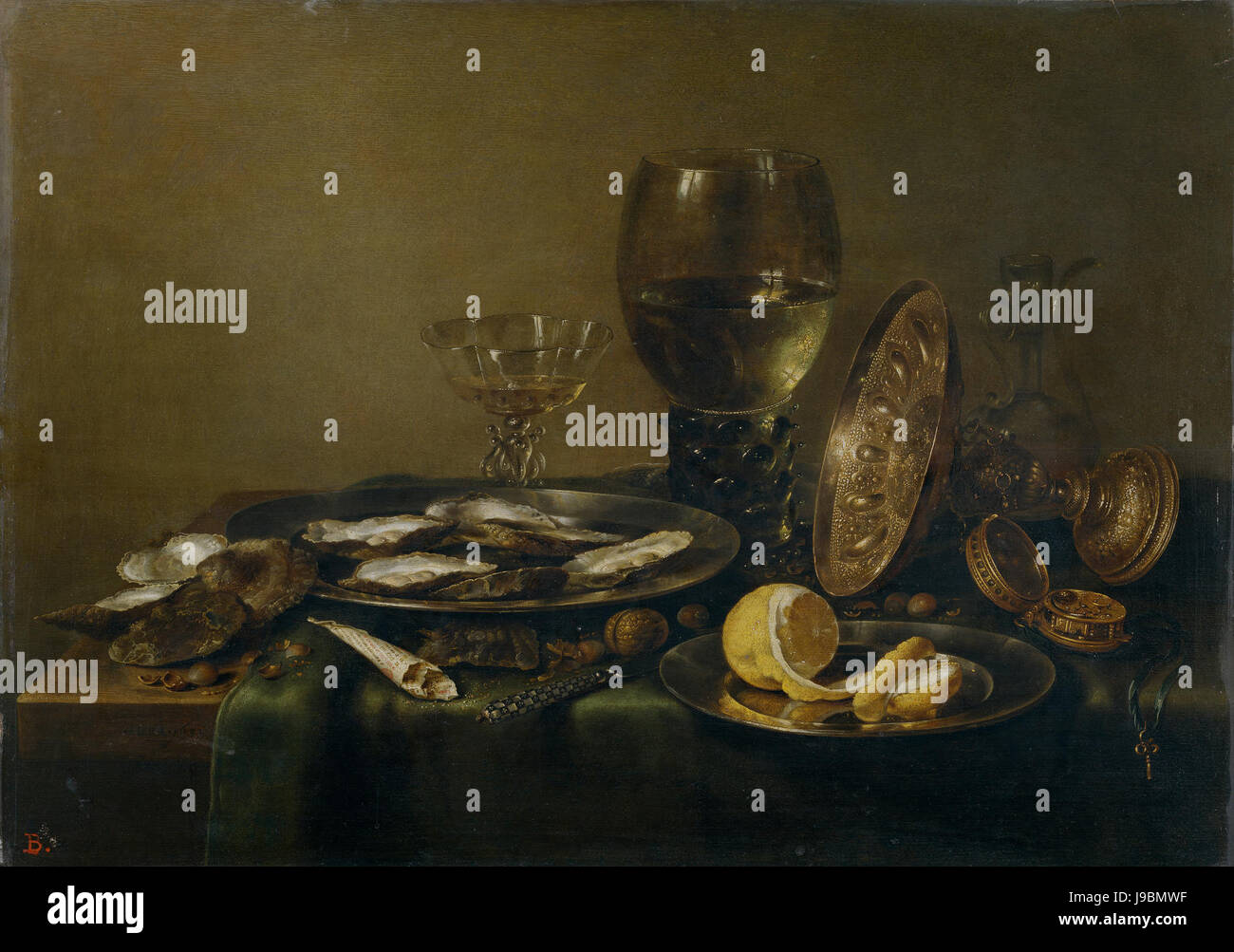Willem Claesz. Heda Stillleben 1632 Stock Photo - Alamy
