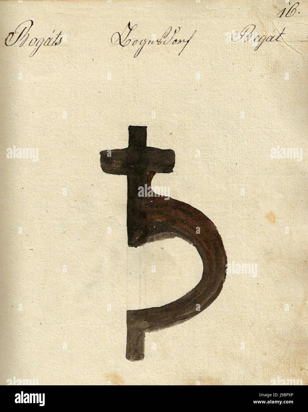 This image shows a cattle branding mark, used to identify livestock ...