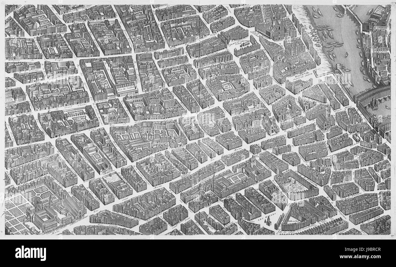 Paris map 18th century hi-res stock photography and images - Alamy