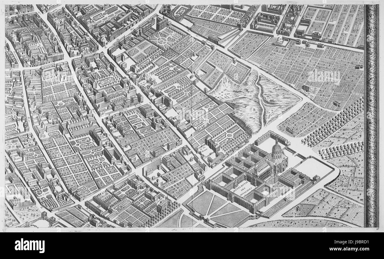 18th century paris map Black and White Stock Photos & Images - Alamy