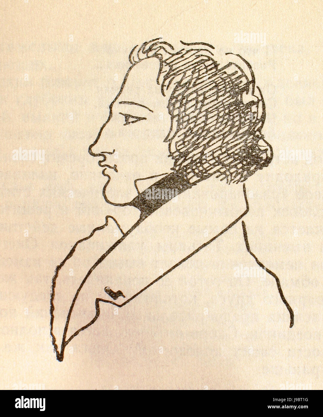 Vasily Tumansky drawing by Pushkin Stock Photo - Alamy