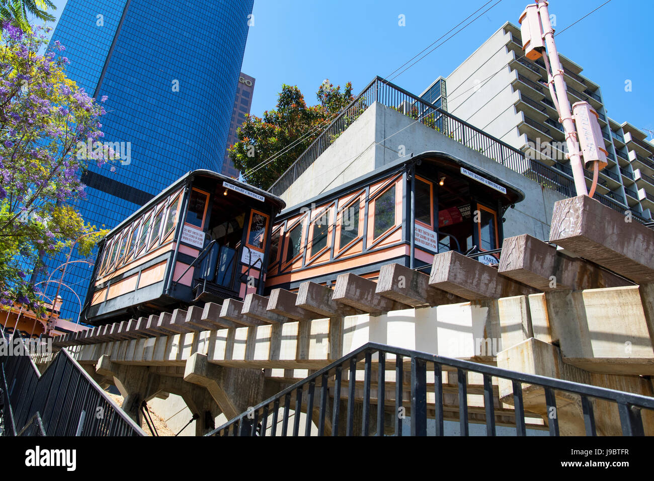 Angels flight tram hi-res stock photography and images - Alamy