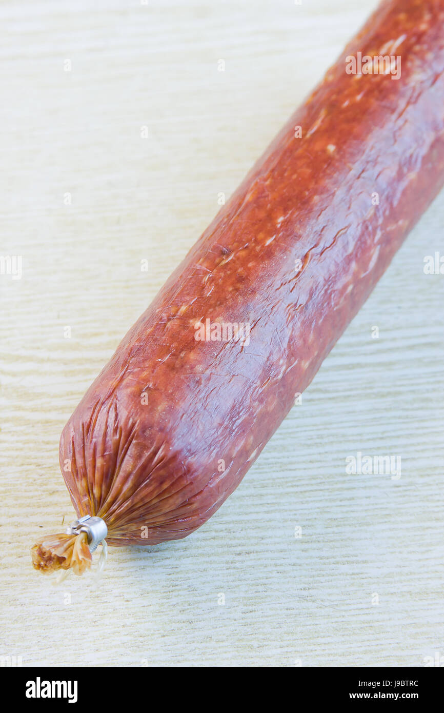 Long sausage on table hi-res stock photography and images - Alamy