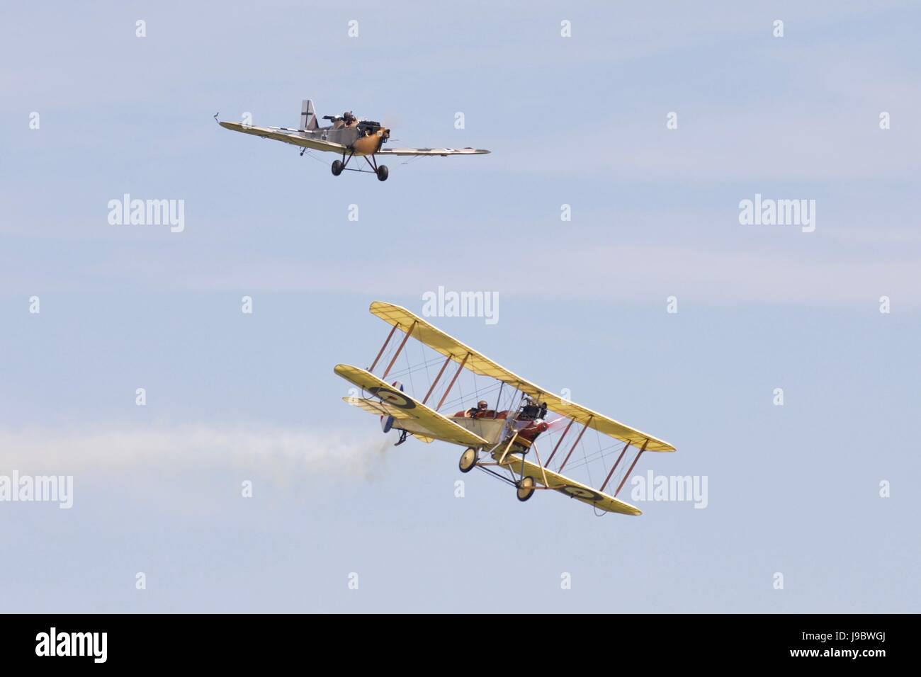 The Great War Display Team performing a World War One dogfight ...