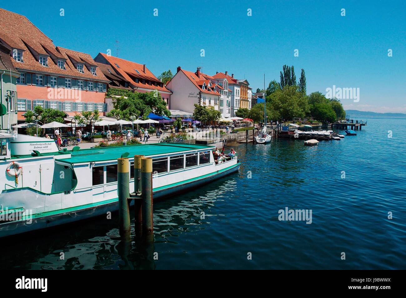houses, old town, harbor, lake constance, harbours, germany, german ...