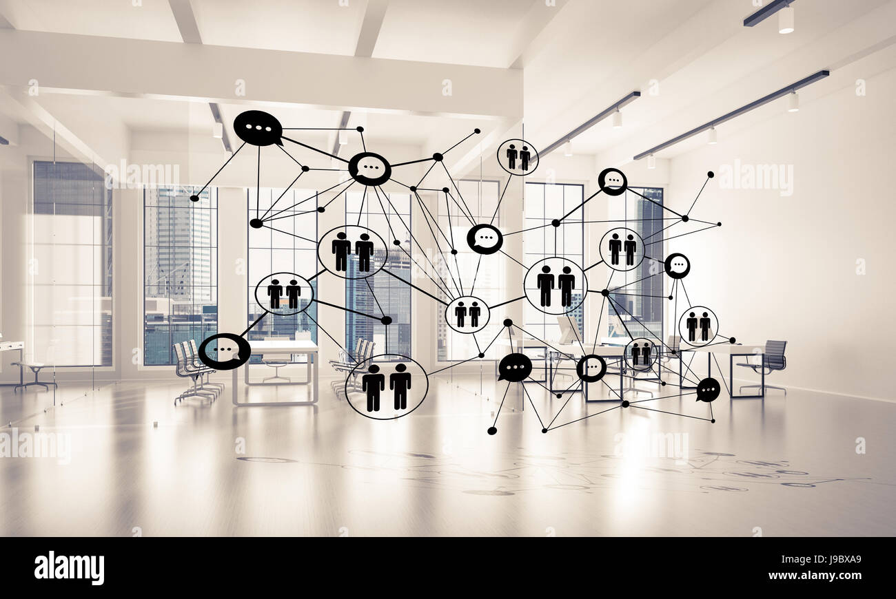 Networking and wireless connection as concept for effective mode Stock ...