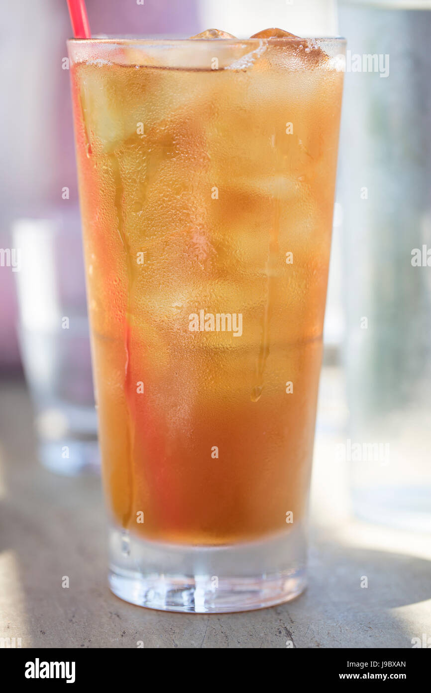Glass of iced tea hi-res stock photography and images - Alamy