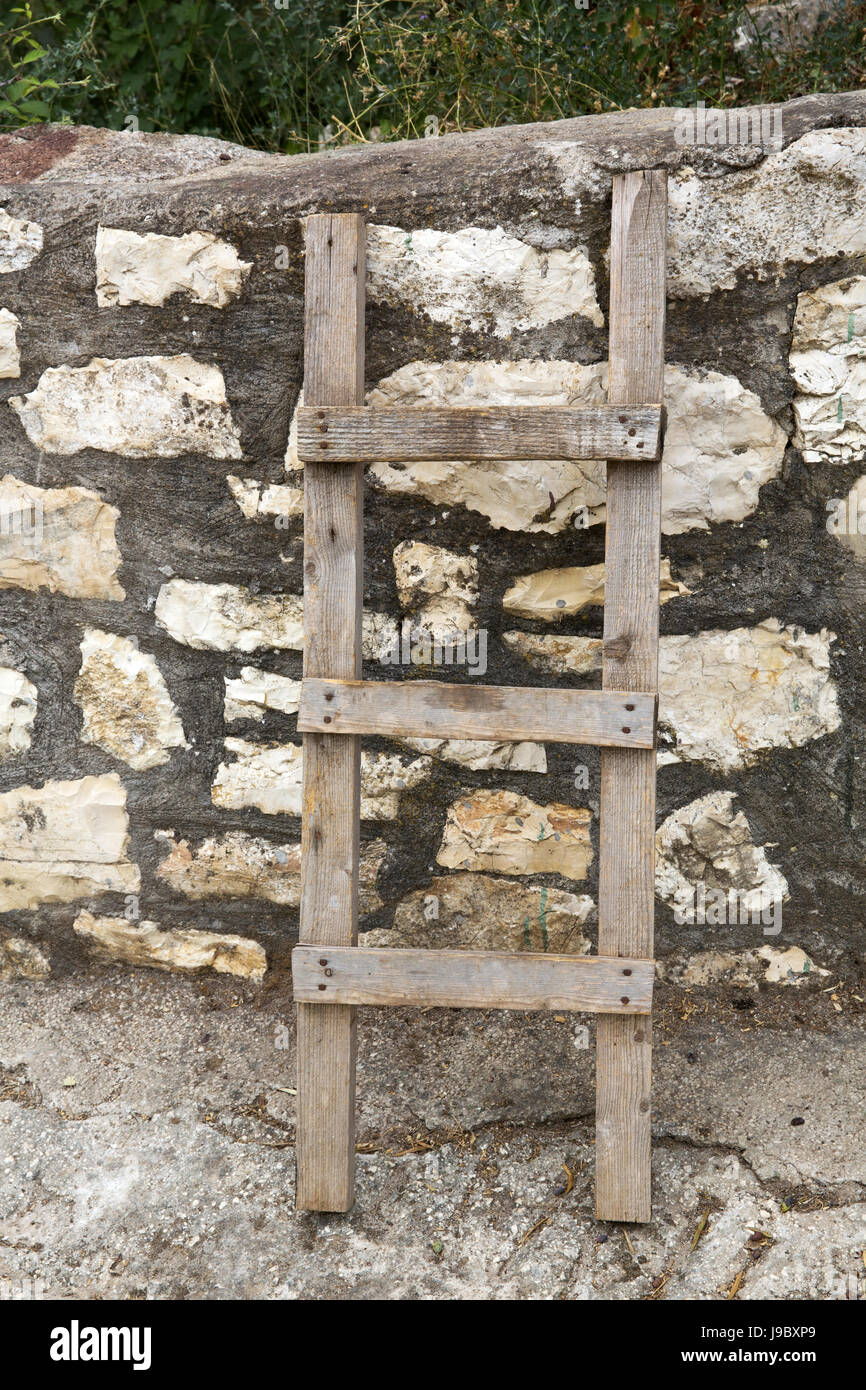 Small ladder, Katomeri, Meganisi, Greece Stock Photo - Alamy