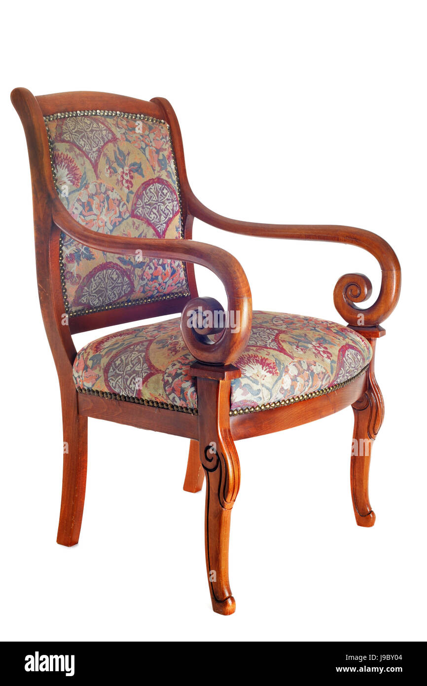 armchair, antique, carving, colorful, chair, backdrop, background ...