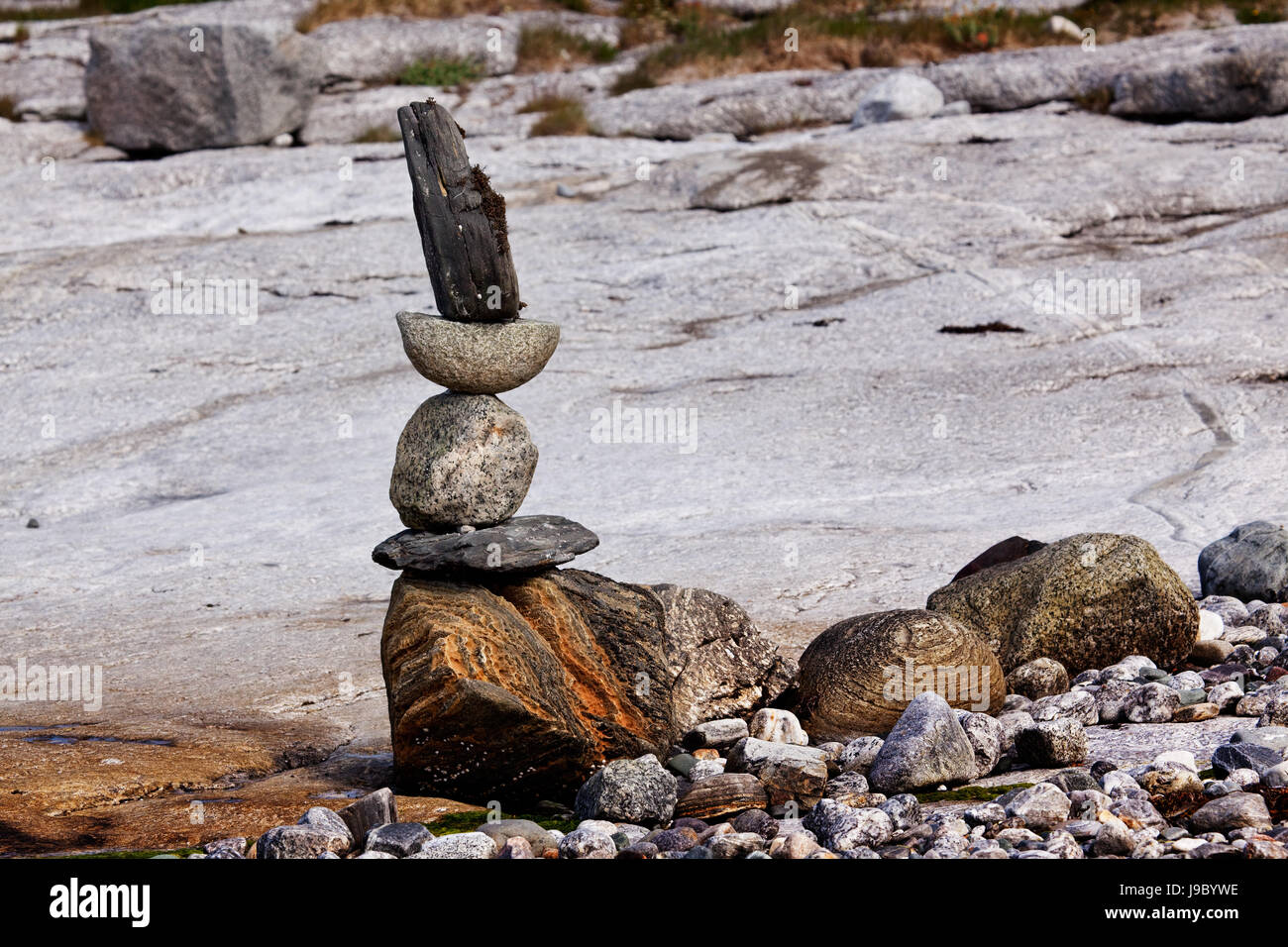 tower, arrangement, build, art, stone, sculpture, rock, norway, coast ...