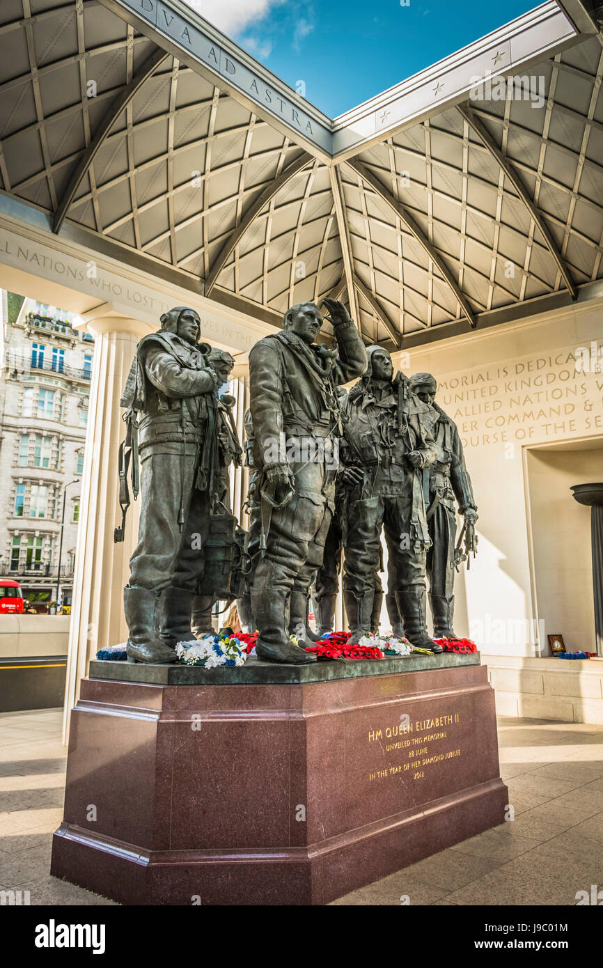 RAF Bomber Command memorial at Hyde Park Corner, London, England, UK ...