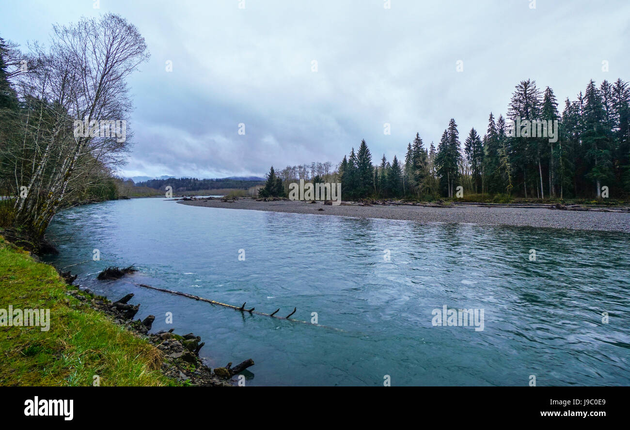Hoh river at hoh rain forest in washington hi-res stock photography and ...