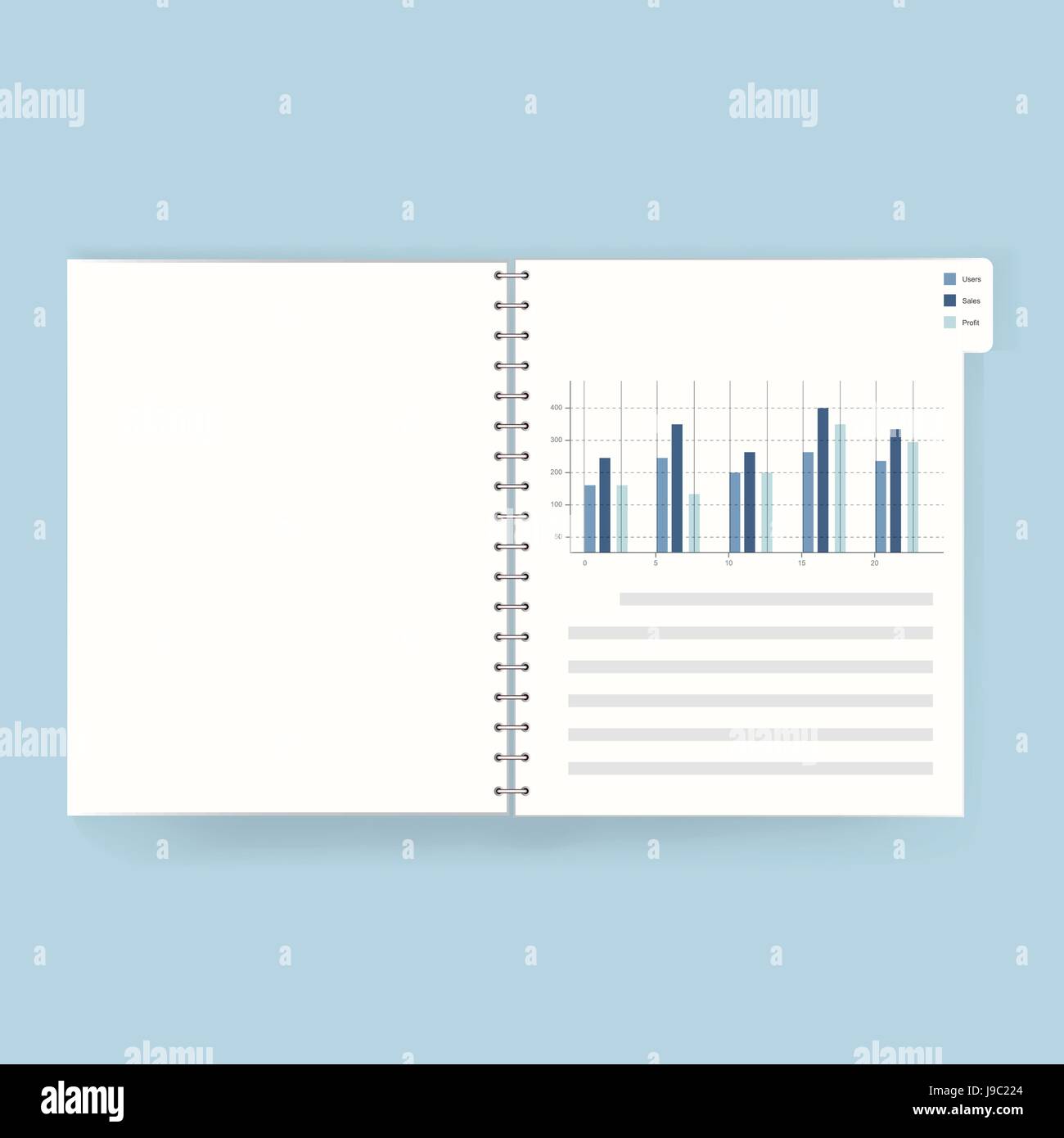 Financial book statistics illustration hi-res stock photography and ...