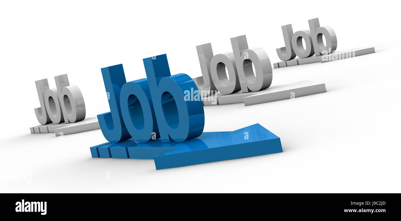 blue, office, career, job, isolated, model, design, project, concept ...