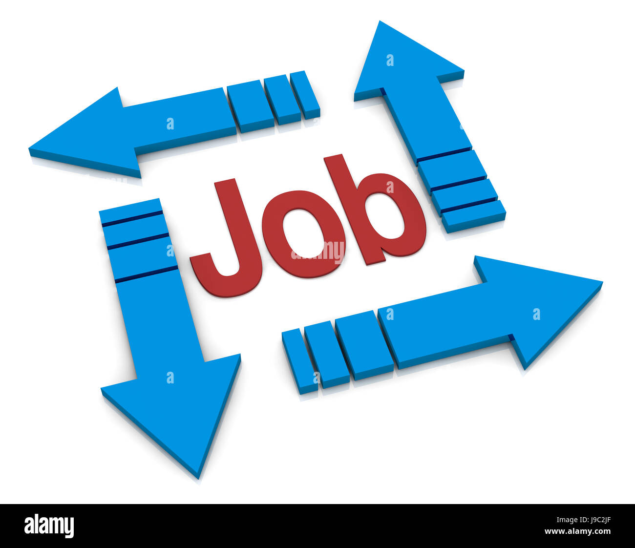 blue, office, career, job, isolated, model, design, project, concept ...