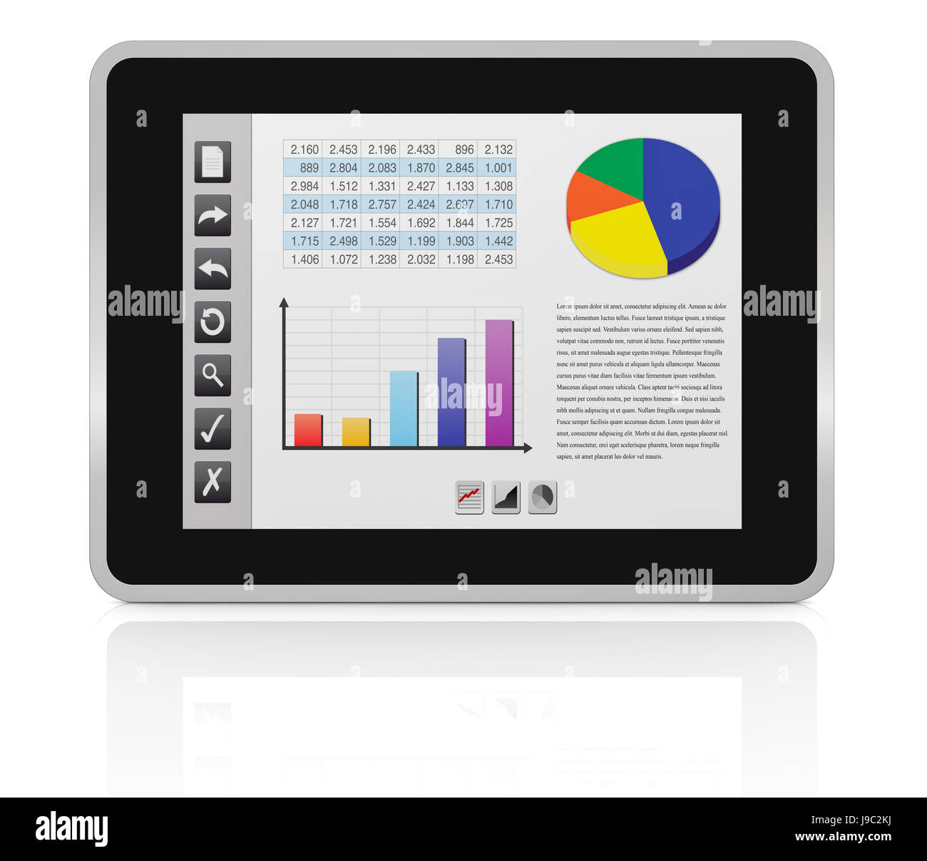 blue, office, PC, computers, computer, isolated, chart, model, design ...