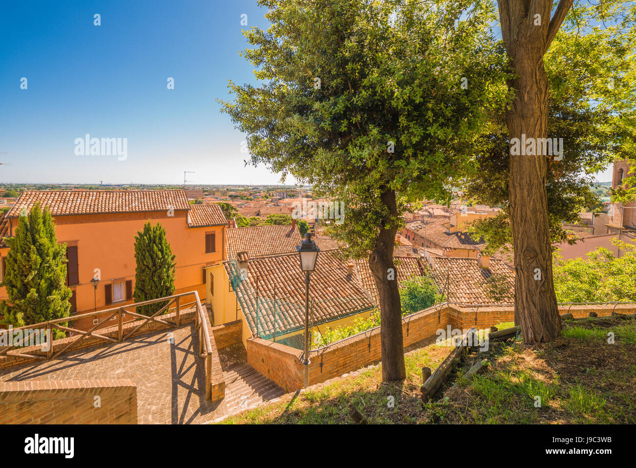 roofs and streets of Italian village Stock Photo - Alamy