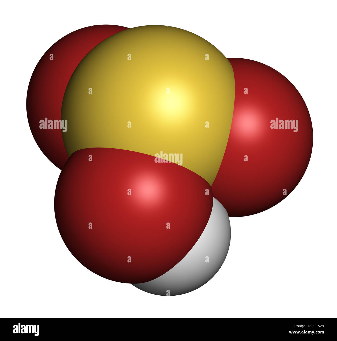 Bisulfite anion, chemical structure. Common salts include sodium ...