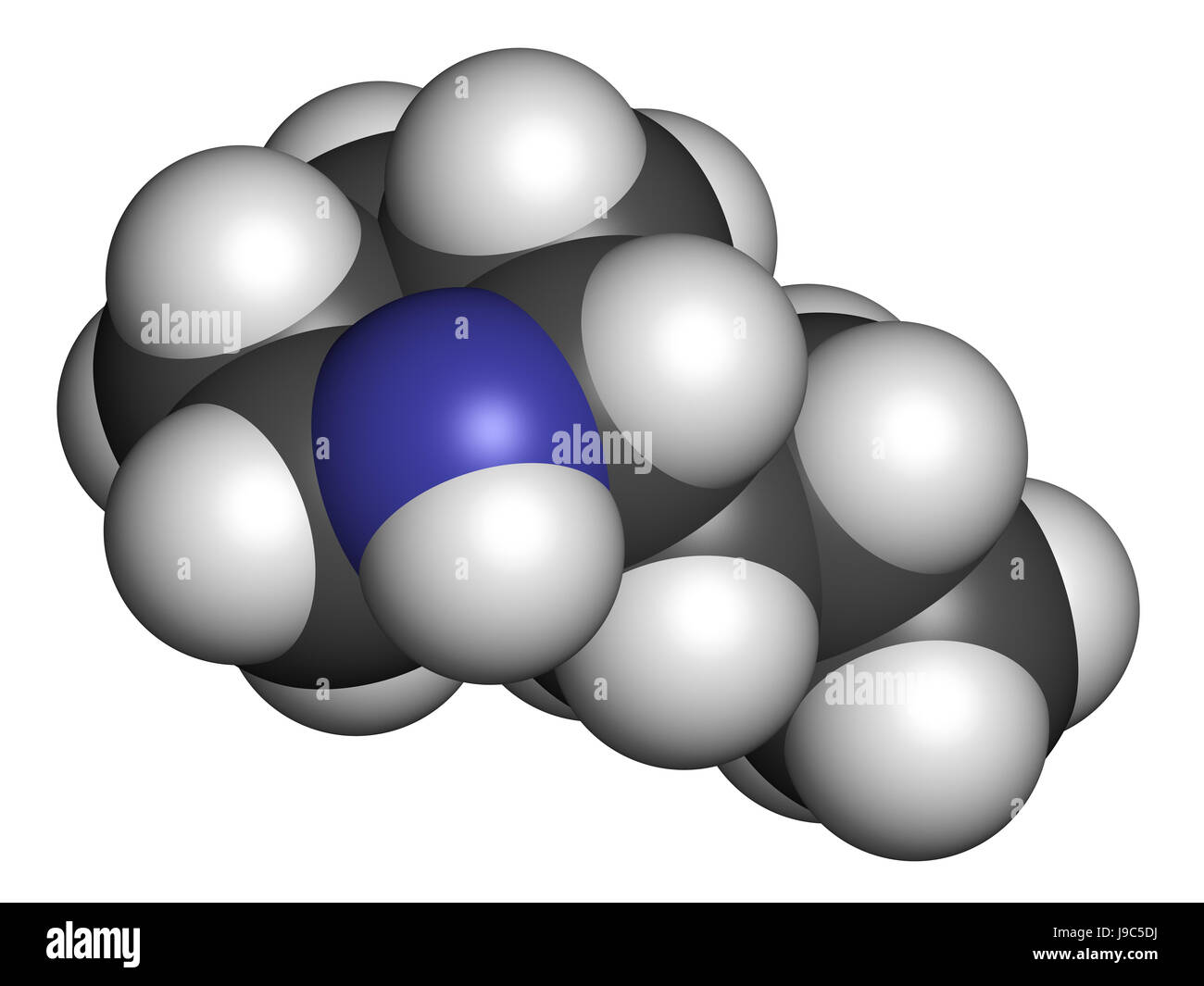 Coniine herbal toxin molecule. Present in poison hemlock (Conium ...