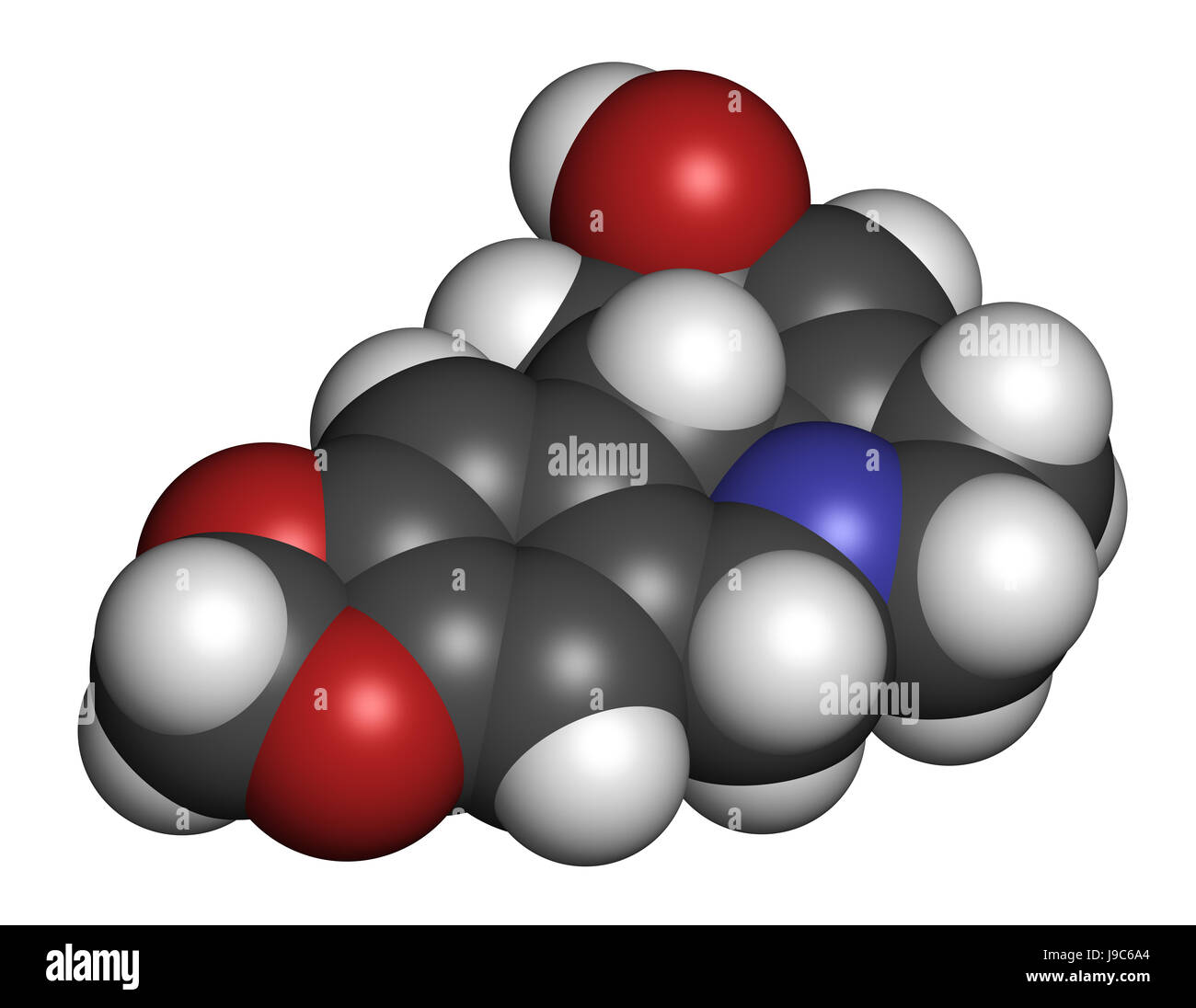 Lycorine alkaloid molecule. Found in Amaryllidaceae plants, including ...