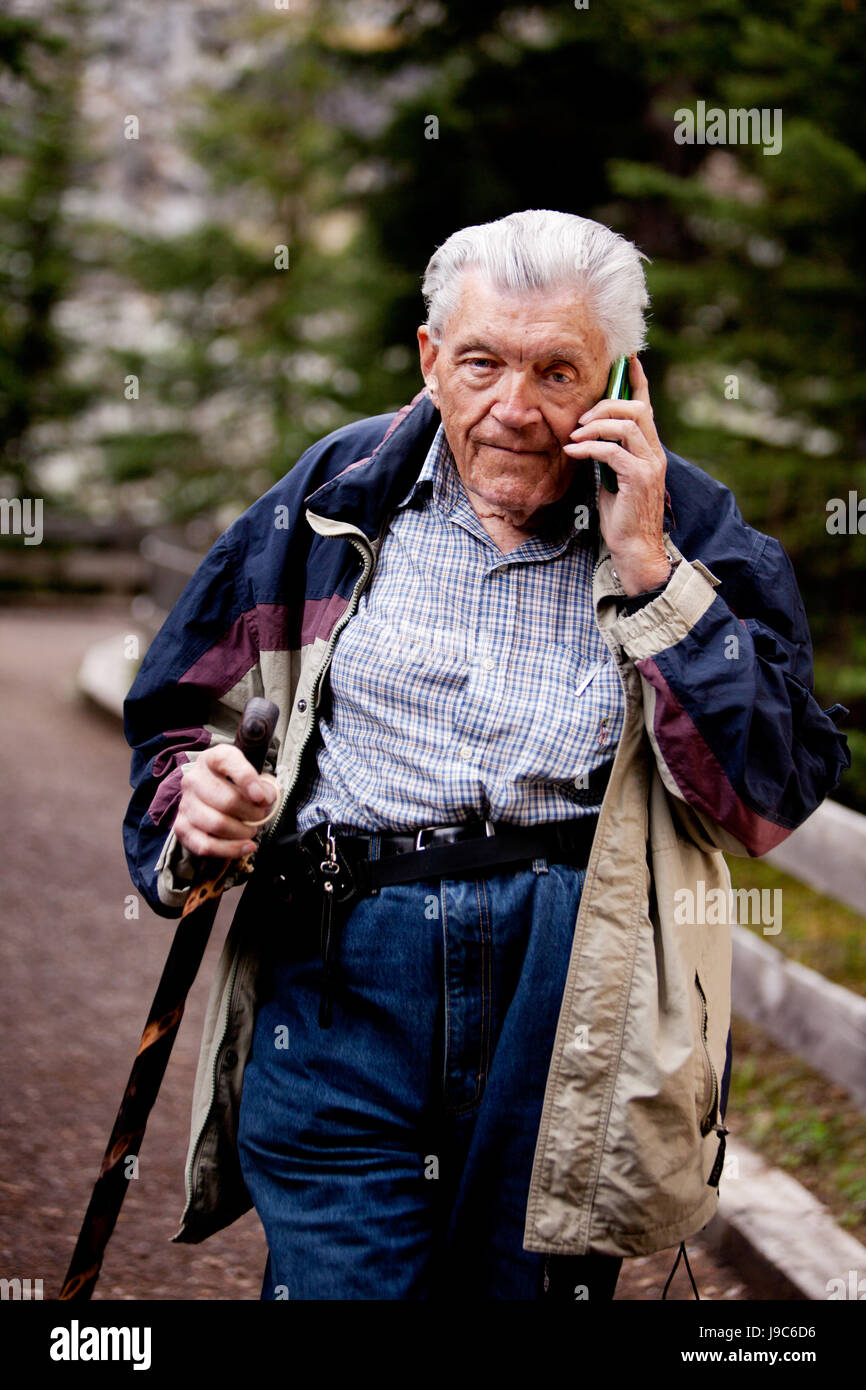 telephone, phone, walk, go, going, walking, park, male, masculine, hike ...