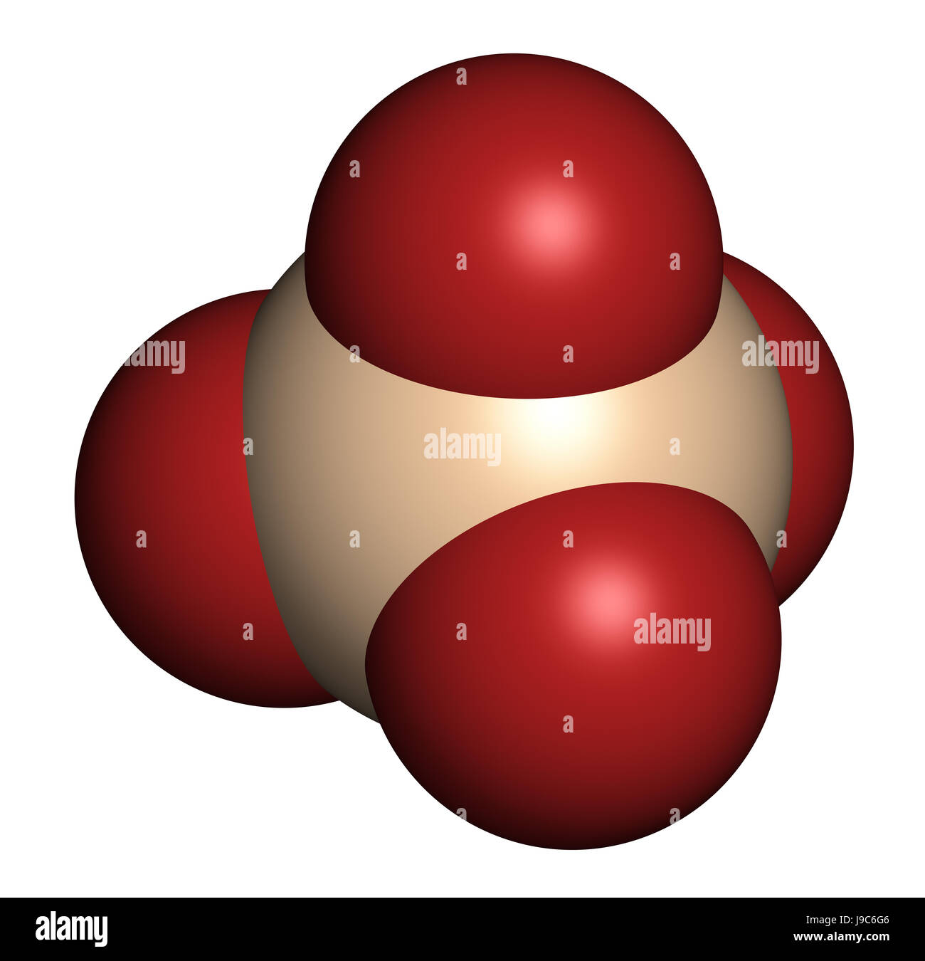 Orthosilicate (silicon tetroxide, silicate) anion, chemical structure ...