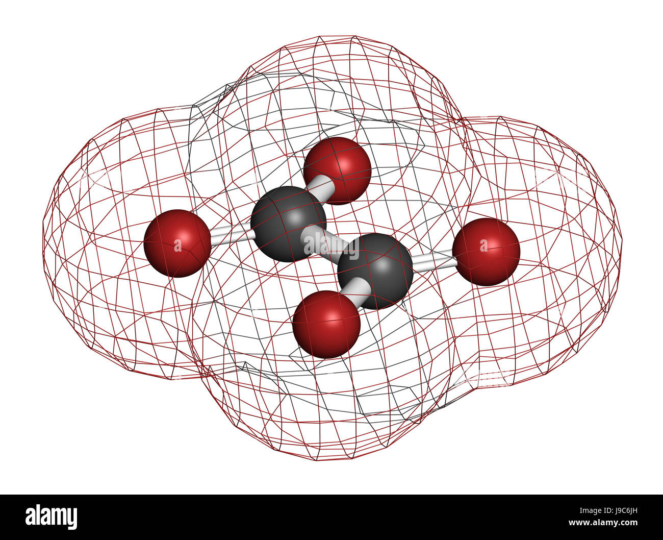 Oxalate anion, chemical structure. Oxalate salts can form kidney stones ...