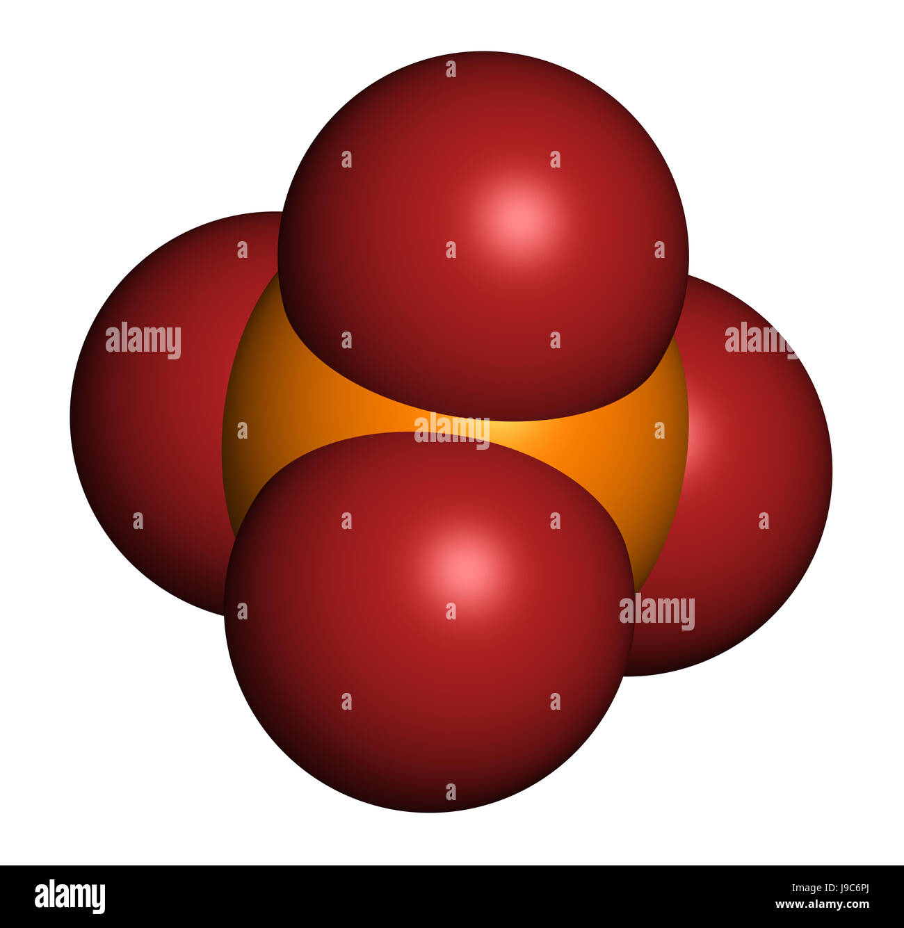 3d Phosphorus Atom Model